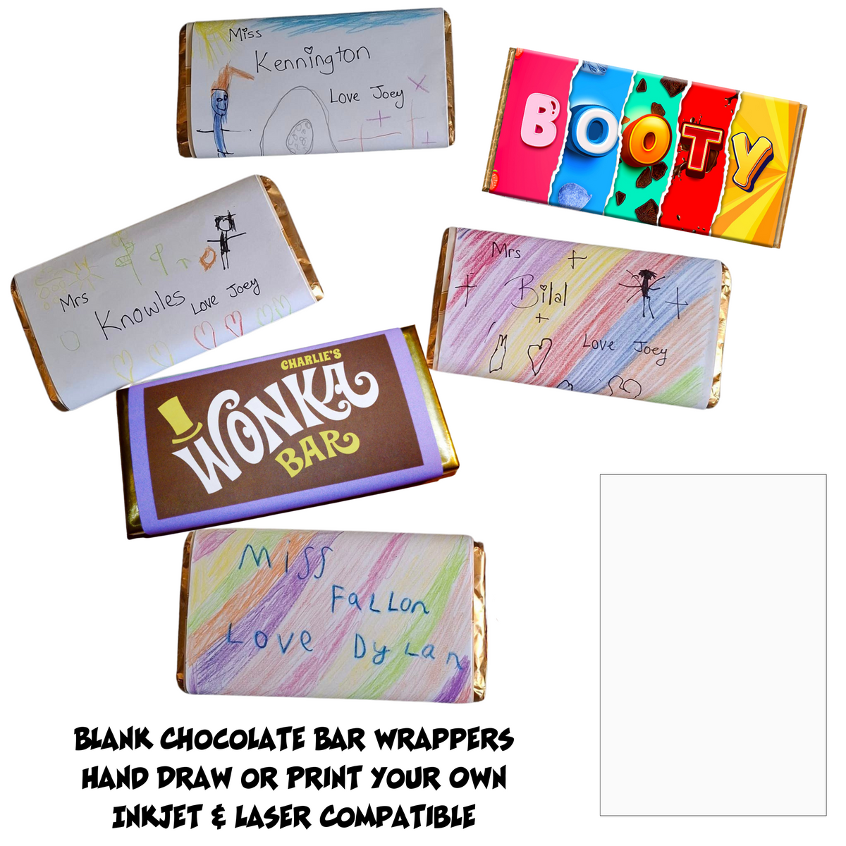 Chocolate Bar Wrappers – UK Card Crafts
