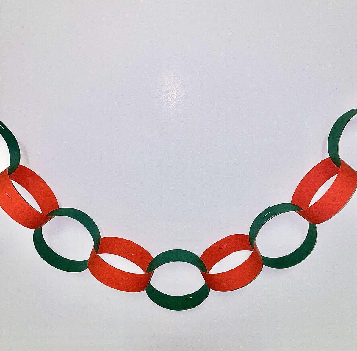 Christmas Red & Green Paper Chain Card Strips. 5 Meters / 16 Feet Long ...