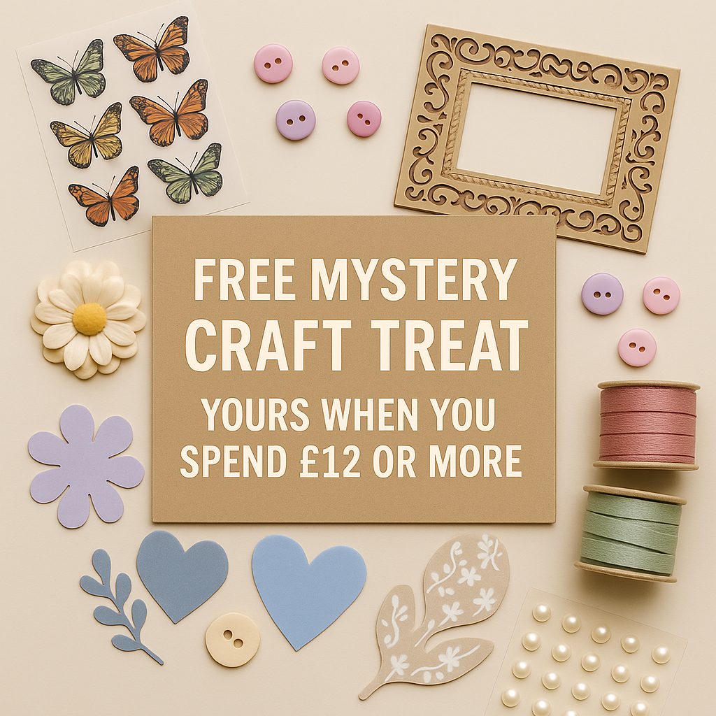 Mystery Craft Treat – Yours When You Spend £12 or More – UK Card Crafts