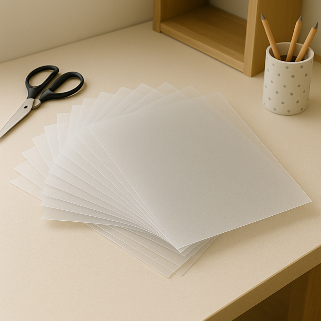 100 x A4 Frosted Acetate Sheets – 300 Micron Heavyweight Semi-Opaque F ...