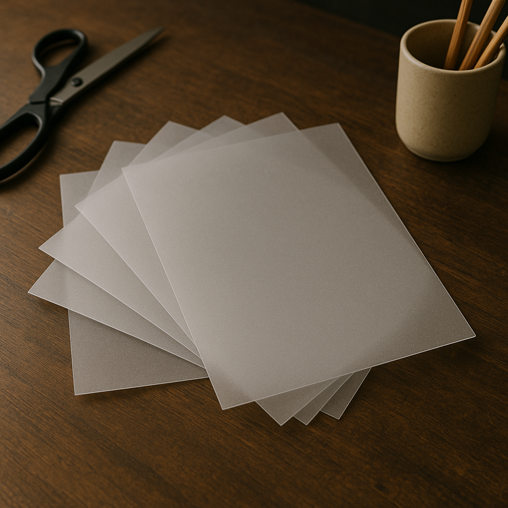 100 x A4 Frosted Acetate Sheets – 500 Micron Extra Thick Film for Prot ...