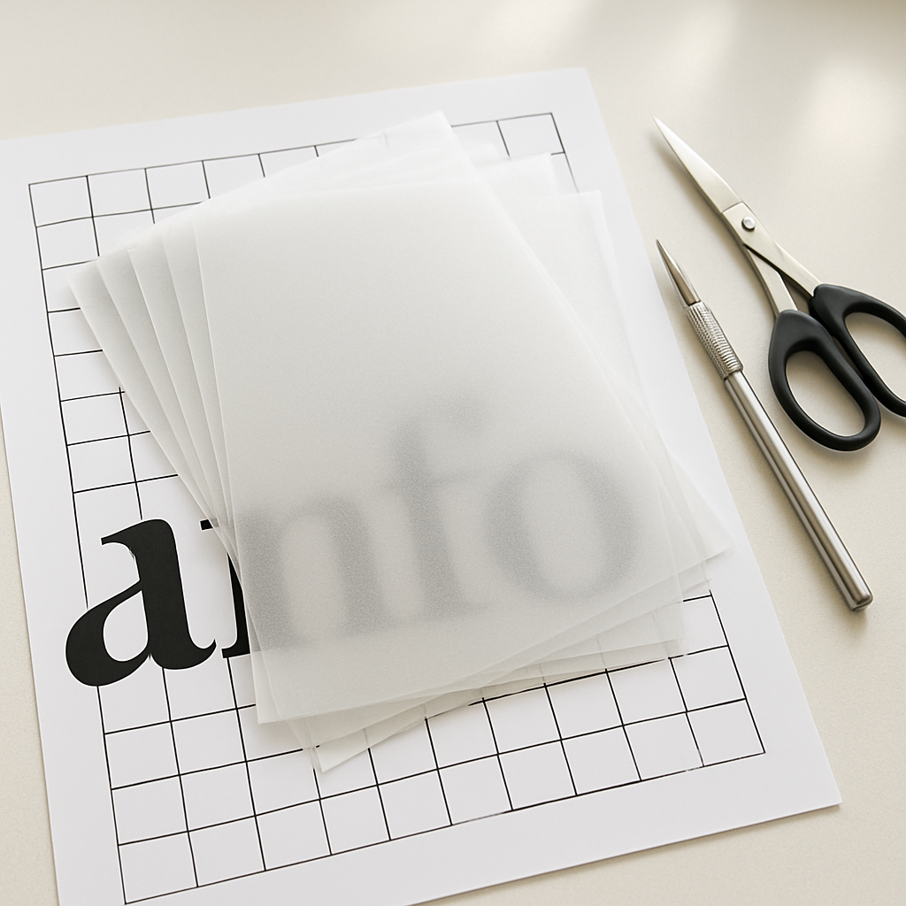 5 x A4 Frosted Acetate Sheets – 300 Micron Semi-Transparent Film for C ...