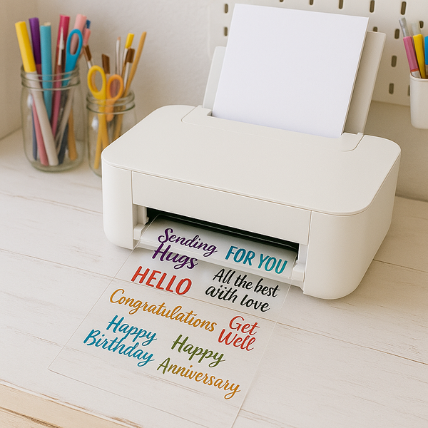 5 x A4 Inkjet Printable Acetate Sheets – Clear Film for Crafts & Card ...