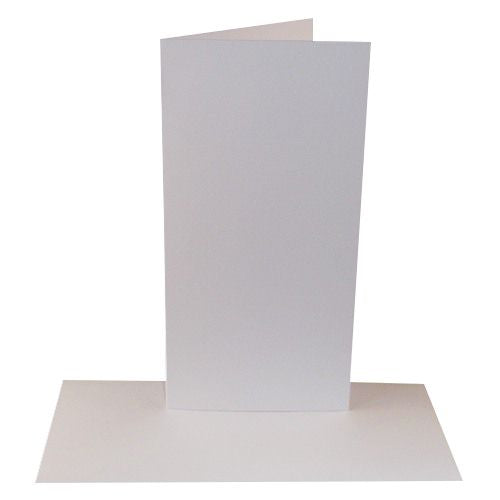 50 Pack - DL White Card Blanks & Envelopes – UK Card Crafts