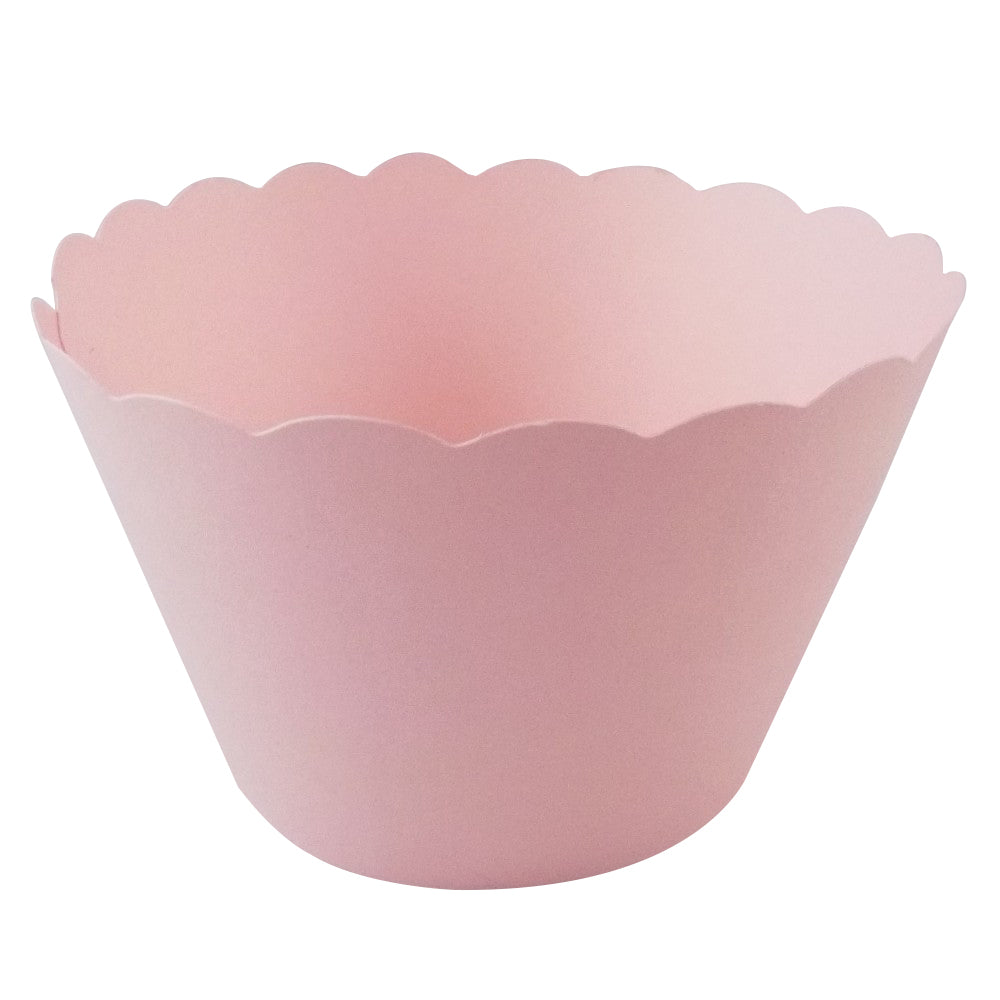 50 Light Pink Cupcake Wrappers – Soft Pink Wraps for Baby Showers & We ...